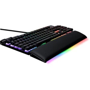 asus rog strix flare ii animate 100% rgb gaming keyboard - hot-swappable, rog nx brown tactile switches, customizable led display, pbt keycaps, acoustic dampening foam, media controls, wrist rest