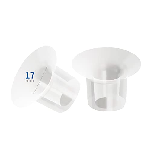 Begical Clear Flange Inserts 17mm for Freemie 25mm Collection Cup/Spectra cacacup 24mm/lansinoh&Ameda 25mm Breast pumpShields/Flanges. Reduce Nipple Tunnel Down to 17mm