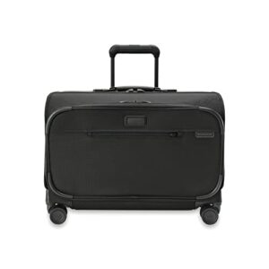 briggs & riley baseline garment bags, black, carry spinner