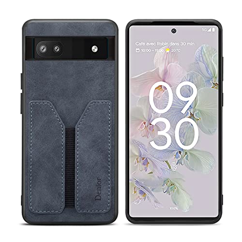 Kowauri Wallet Case for Google Pixel 6A 2022 - PU Leather, Card Slot, Ultra Slim Protector (Gray)