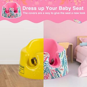 Zooawa Seat Cover Compatible with Bumbo Seat, Baby Seat Cover Children Chair Protector Washable Baby Booster Seat Accessory, Infant Comfortable Seat Cover Compatible with Bumbo Seat, Pink