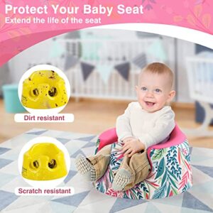 Zooawa Seat Cover Compatible with Bumbo Seat, Baby Seat Cover Children Chair Protector Washable Baby Booster Seat Accessory, Infant Comfortable Seat Cover Compatible with Bumbo Seat, Pink