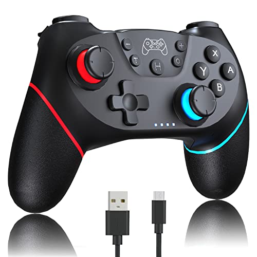 YUYIU 【Upgraded】 Switch Controller Switch Pro Controller-Switch Remote Gamepad Joystick for Nintendo Switch/Switch Lite/Switch OLED，Pro Controller Switch Dual Vibration Turbo with Charging Cable