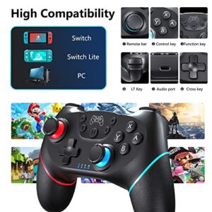 YUYIU 【Upgraded】 Switch Controller Switch Pro Controller-Switch Remote Gamepad Joystick for Nintendo Switch/Switch Lite/Switch OLED，Pro Controller Switch Dual Vibration Turbo with Charging Cable