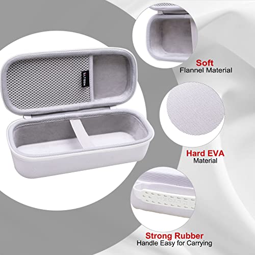 LTGEM Case for Bose Soundlink Flex Bluetooth Portable Speaker,Hard Storage Travel Protective Carrying Bag,White