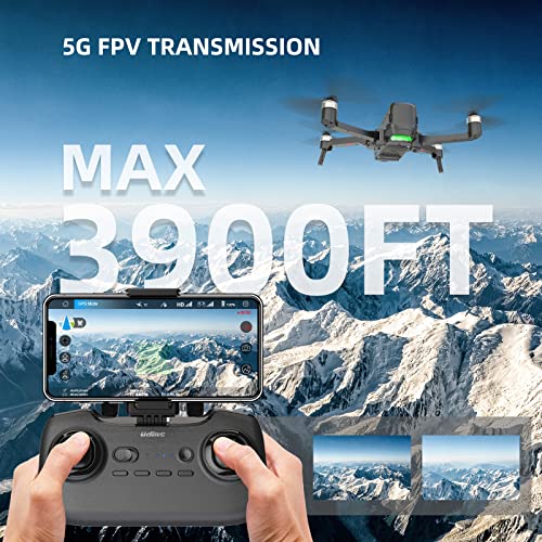 Cheerwing 2-Axis Gimbal GPS Drone with 4K EIS Camera for Adults Beginner, U38S Foldable 5G FPV Drone Quadcopter with Brushless Motor, Smart Return Home, Follow Me, Waypoint Flight