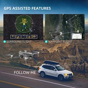 Cheerwing 2-Axis Gimbal GPS Drone with 4K EIS Camera for Adults Beginner, U38S Foldable 5G FPV Drone Quadcopter with Brushless Motor, Smart Return Home, Follow Me, Waypoint Flight