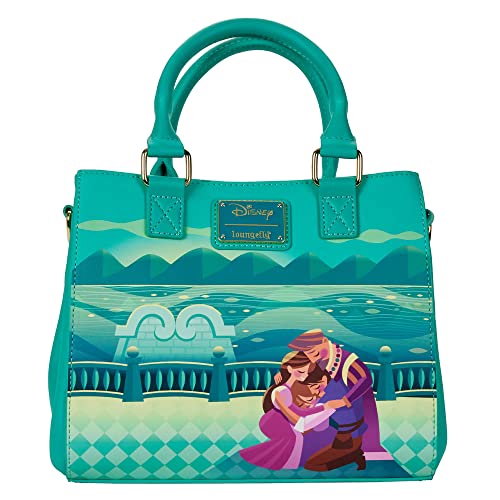 Loungefly Tangled Rapunzel Castle Glow in the Dark Crossbody Bag