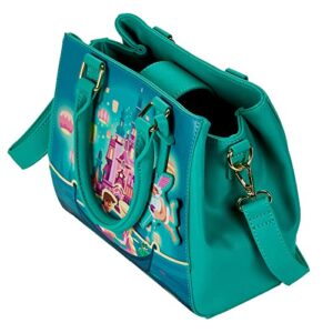 Loungefly Tangled Rapunzel Castle Glow in the Dark Crossbody Bag