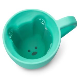 melii Silicone Bear Mug, Cup for Toddlers Kids and Children (Blue - 1 Pack)