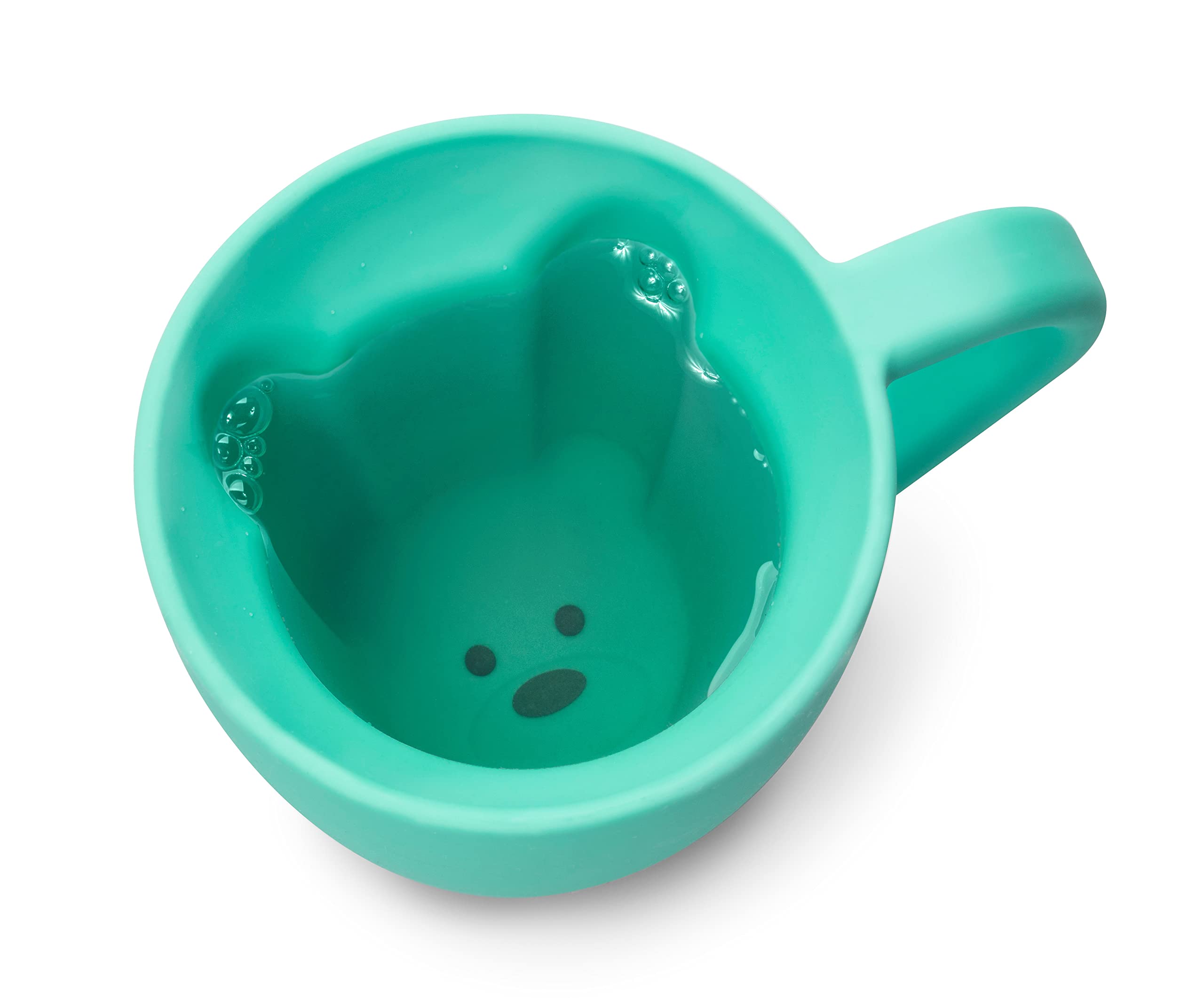 melii Silicone Bear Mug, Cup for Toddlers Kids and Children (Blue - 1 Pack)