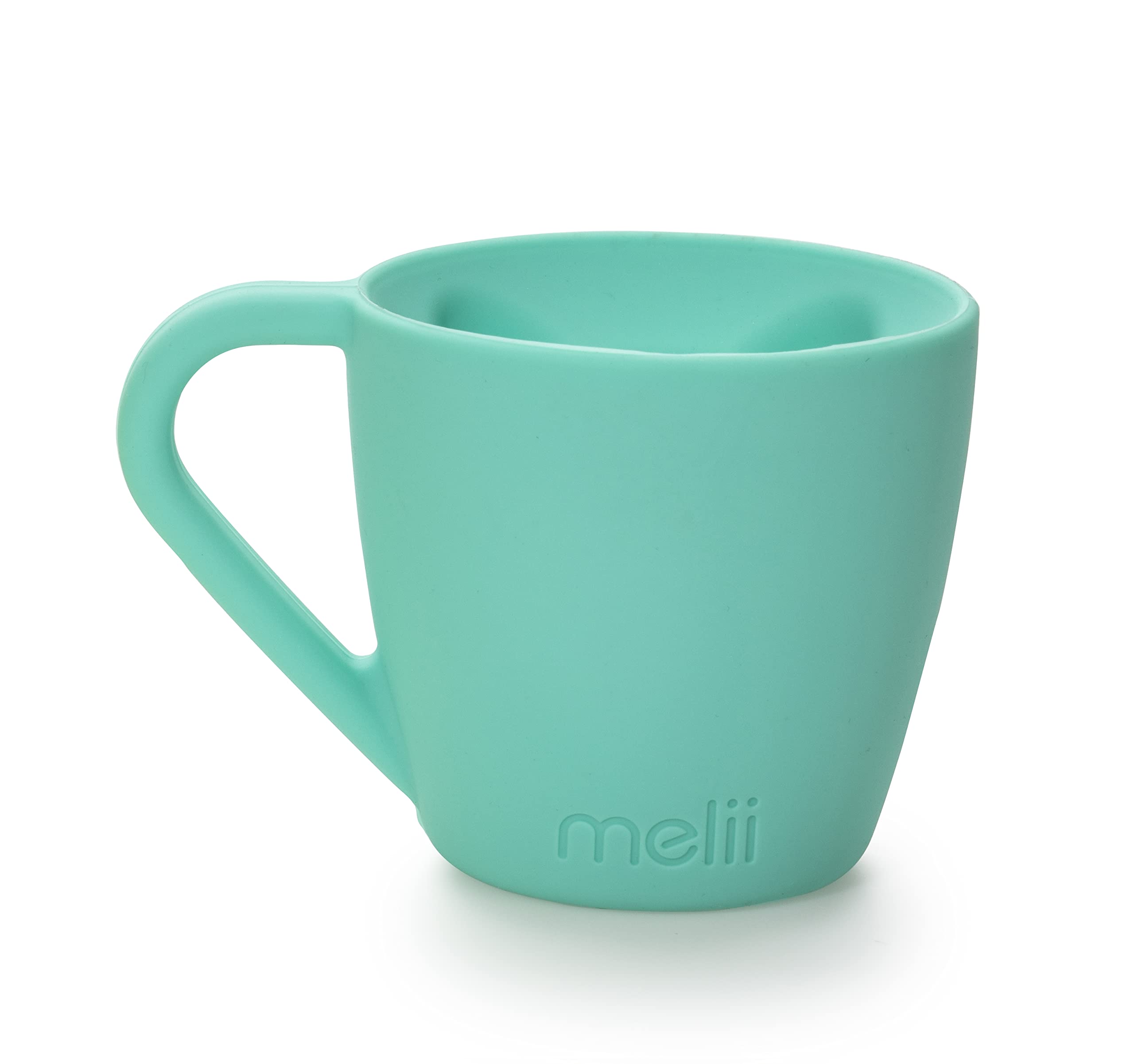 melii Silicone Bear Mug, Cup for Toddlers Kids and Children (Blue - 1 Pack)