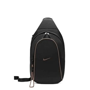 nike sportswear essentials 8l sling bag (black/black/ironstone)