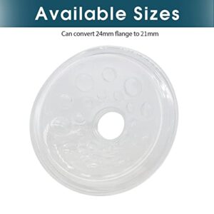 Begical Silicone Flange Cushions Insert 21mm Compatible with Spectra/Medela/BabyBuddha 24mm and Ameda 25mm Shields/Flanges Replace Flange Inserts Spectra Breastpump Parts Reduce 24mm to 21mm 2pc