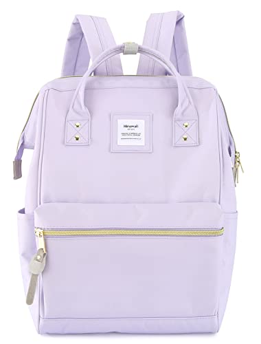 Himawari Laptop Backpack for Women&Men,Wide Open Large USB Charging Port 15.6 Inch Laptop Doctor College Work Bag(9001-Light purple)