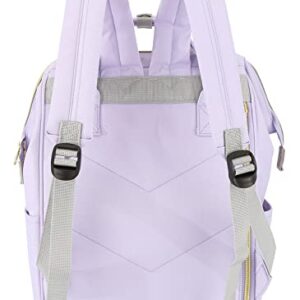 Himawari Laptop Backpack for Women&Men,Wide Open Large USB Charging Port 15.6 Inch Laptop Doctor College Work Bag(9001-Light purple)