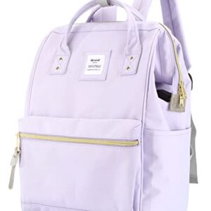 Himawari Laptop Backpack for Women&Men,Wide Open Large USB Charging Port 15.6 Inch Laptop Doctor College Work Bag(9001-Light purple)