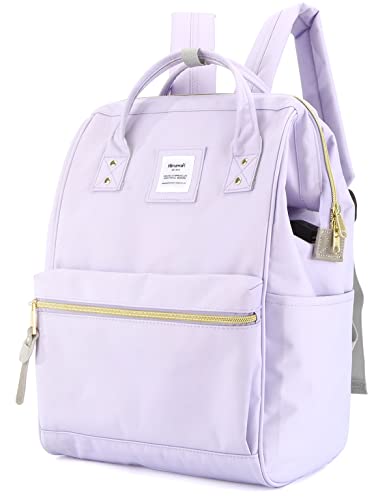 Himawari Laptop Backpack for Women&Men,Wide Open Large USB Charging Port 15.6 Inch Laptop Doctor College Work Bag(9001-Light purple)