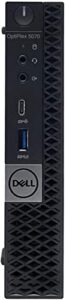 dell optiplex 5070 micro mff desktop pc intel i5-9500t, 16gb ddr4 new 512gb m.2 nvme ssd, wifi bt hdmi new kb & mouse windows 11 pro (renewed)