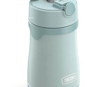 THERMOS Baby 10 Ounce Stainless Steel Vacuum Insulated Straw Bottle, Mint