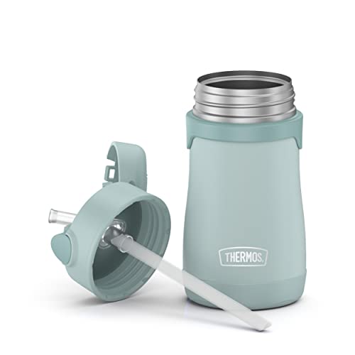 THERMOS Baby 10 Ounce Stainless Steel Vacuum Insulated Straw Bottle, Mint