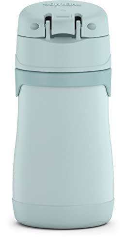 THERMOS Baby 10 Ounce Stainless Steel Vacuum Insulated Straw Bottle, Mint