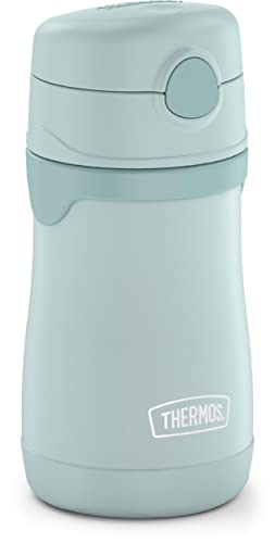 THERMOS Baby 10 Ounce Stainless Steel Vacuum Insulated Straw Bottle, Mint