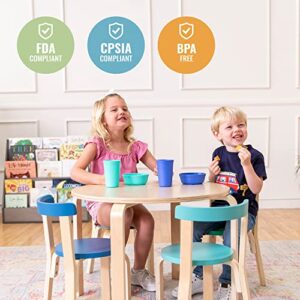 ECR4Kids My First Meal Pal Combo Set, Children's Tableware, Tropical, 15-Piece