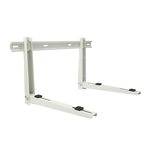 Outdoor Wall Mounting Bracket with Cross Bar. Mini Split Bracket for Ductless Air Conditioners and Heat Pumps Systems ,Universal,9000-36000 BTU