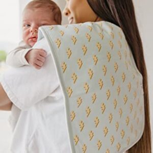 Baby Burp Cloth Large 21''x10'' Size Premium Absorbent Triple Layer 3-Pack Gift Set"Vance" by Copper Pearl