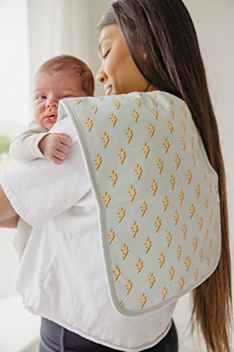 Baby Burp Cloth Large 21''x10'' Size Premium Absorbent Triple Layer 3-Pack Gift Set"Vance" by Copper Pearl