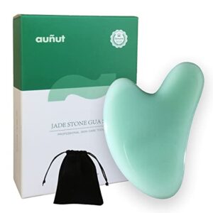 gua sha facial lifting tool, jade stone tool for face and body skin care.