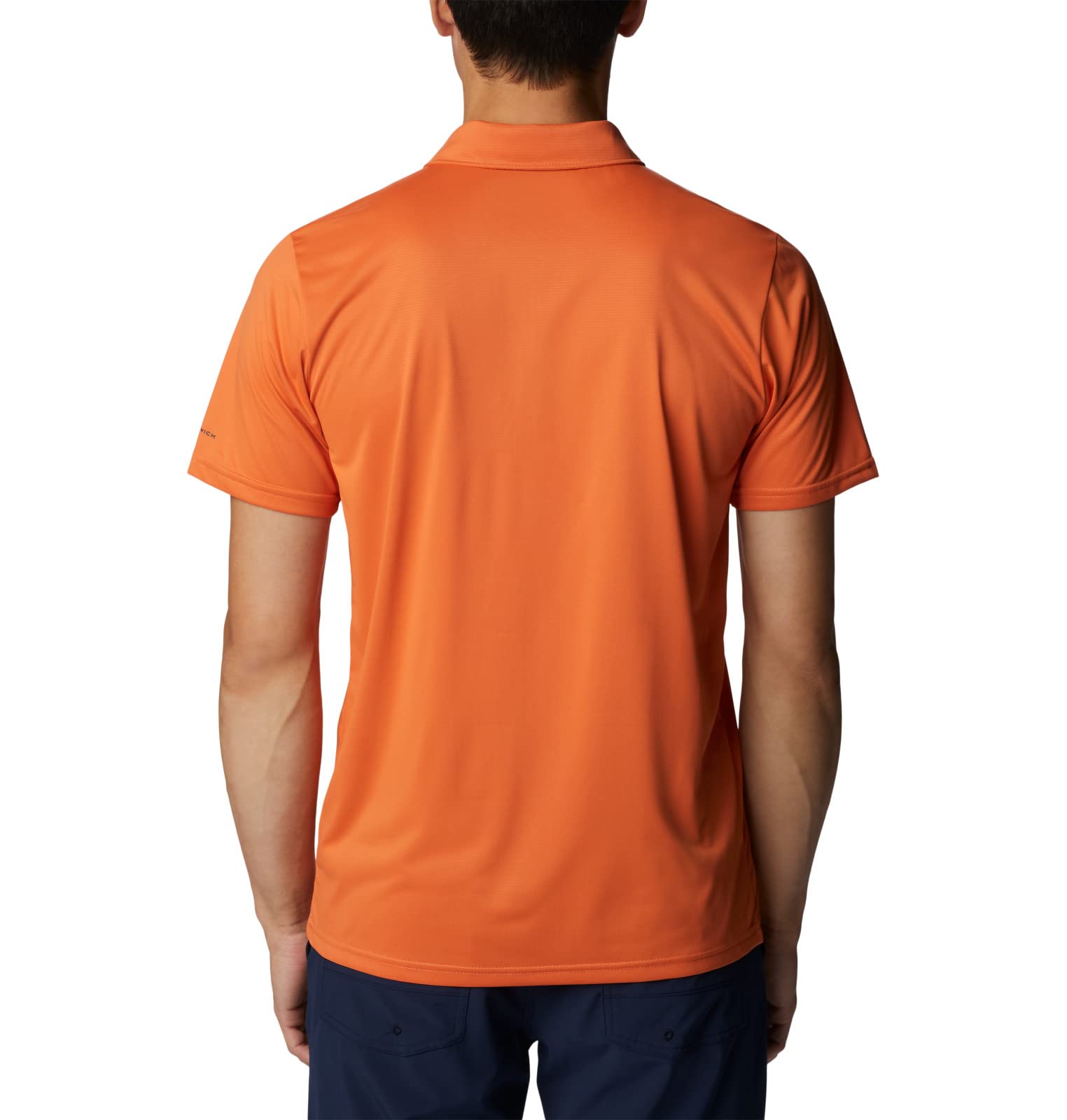 Columbia Men's Hike Novelty Polo, Desert Orange, Medium