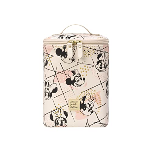 Petunia Pickle Bottom Baby Cooler Bag | Perfect for Baby Bottles and Snacks | Insulated & Reusable Bottle Cooler and Baby Holder | Shimmery Minnie Mouse