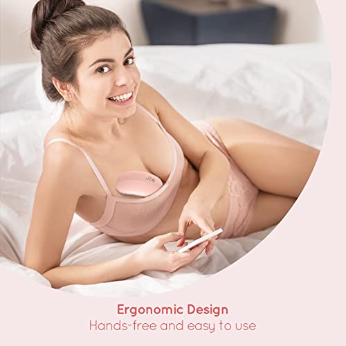 Breast Massager Breastfeeding, Lactation Massager with Heat, 6 Modes of Vibration Support for Improved Milk Flow, Clogged Ducts, Mastitis, Engorgement