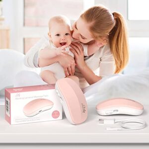 Breast Massager Breastfeeding, Lactation Massager with Heat, 6 Modes of Vibration Support for Improved Milk Flow, Clogged Ducts, Mastitis, Engorgement