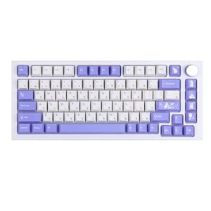 epomaker bunny 134 keys cherry profile pbt dye sublimation keycaps set for mechanical gaming keyboard, compatible with cherry gateron kailh otemu mx structure