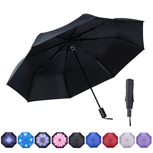 NOOFORMER Compact Travel sun&rain Umbrella - Lightweight Small Windproof Waterproof Folding Parasol Umbrellas with 95% UV Protection for Men Women Kids Multiple Colors