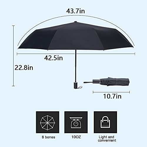 NOOFORMER Compact Travel sun&rain Umbrella - Lightweight Small Windproof Waterproof Folding Parasol Umbrellas with 95% UV Protection for Men Women Kids Multiple Colors