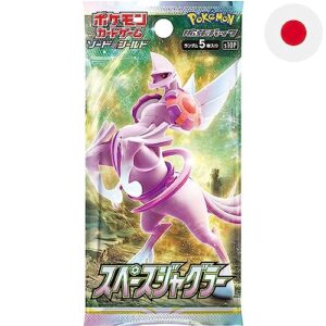 (1 pack) pokemon card game japanese space juggler s10p booster pack (5 cards enclosed)