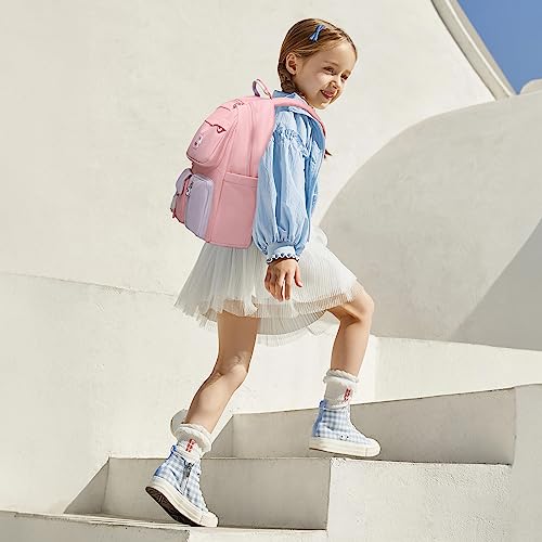 AUOBAG Backpacks for Girls Backpack for School Suitable Ages 6-8 Kids - Pass CPSC Certified - Gift Cute Pendant