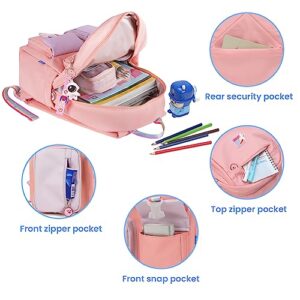 AUOBAG Backpacks for Girls Backpack for School Suitable Ages 6-8 Kids - Pass CPSC Certified - Gift Cute Pendant