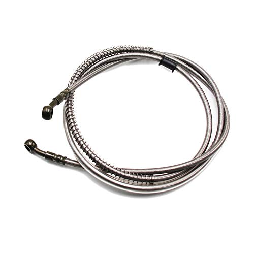 PRO BAT 86" Braided Hydraulic Brake Hose Line Pipeline For Chinese GY6 Scooter ATV Dirt Bike Go Kart 10mm Banjo Ends