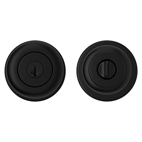 Kwikset 94002-950 Cove Door Knob, Entry, Matte Black