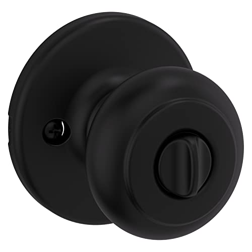 Kwikset 94002-950 Cove Door Knob, Entry, Matte Black