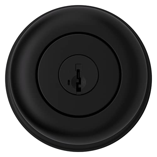 Kwikset 94002-950 Cove Door Knob, Entry, Matte Black