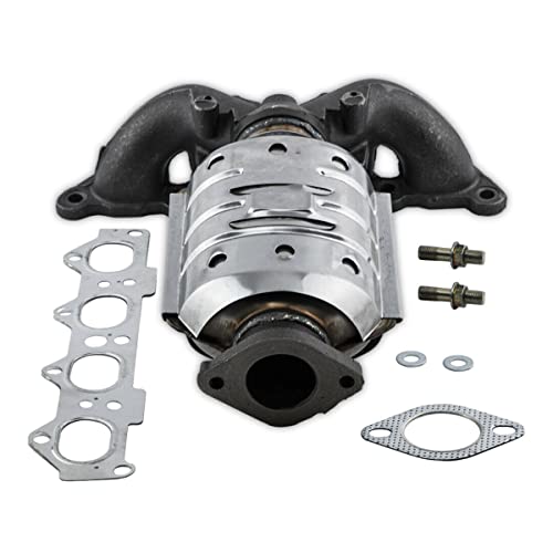 AutoShack EMCC00026 Exhaust Manifold Catalytic Converter Direct Fit Replacement for 2004-2012 Hyundai Elantra 2007-2008 Tiburon 2004-2009 Kia Spectra 2006-2009 Spectra5 2010-2011 Soul (EPA Compliant)