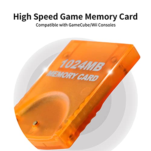 Senpinkboo 1024MB(16344 Blocks) Memory Card for Nintendo Gamecube/Wii Console