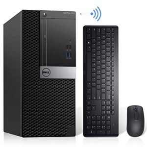 dell optiplex 7040 mini tower pc, intel quad core i7-6700 3.40ghz, 32gb ddr4 512gb nvme m.2 ssd 2tb hdd, ax200 built-in wifi 6 bluetooth 5.2 hdmi wireless keyboard & mouse windows10 pro (renewed)