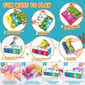 Yunaking Baby Toys 6 to 12 Months Magic Baby Tissue Box Montessori Toys for 1 Year Old Infant Toys 12-18 Months Sensory Toys for 5 6 9 12 18 Months Newborns Birthday Gift